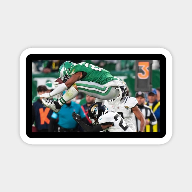 Saquon Barkley Backwards Hurdle Philadelphia Eagles - Nfl - Magnet ...