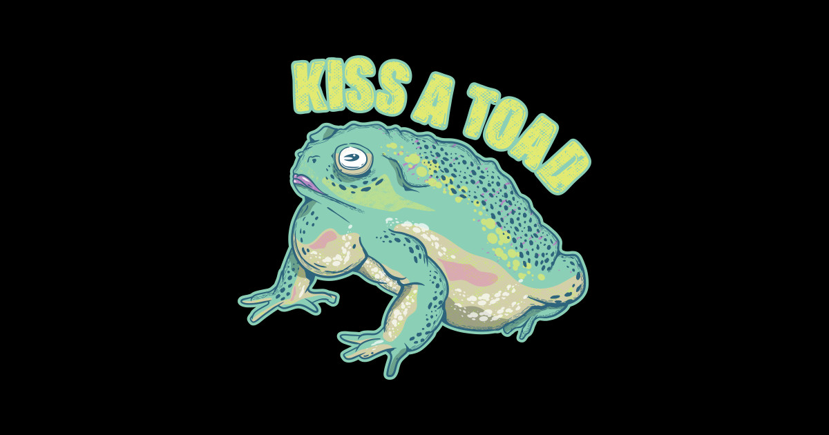 Kiss a toad - Toad - Sticker | TeePublic
