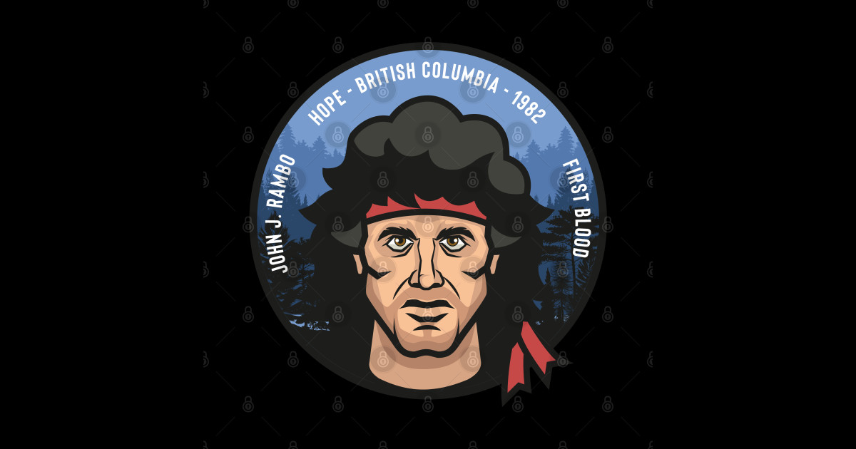 First blood badge - John J. Rambo - Rambo First Blood - Sticker | TeePublic