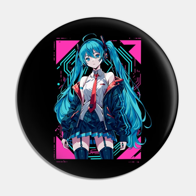 hatsune miku - Hatsune Miku - Pin | TeePublic
