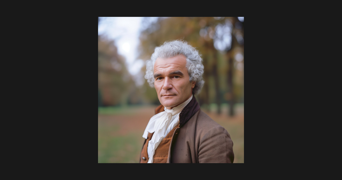 Jean-Jacques Rousseau - Art Nouveau - T-Shirt | TeePublic