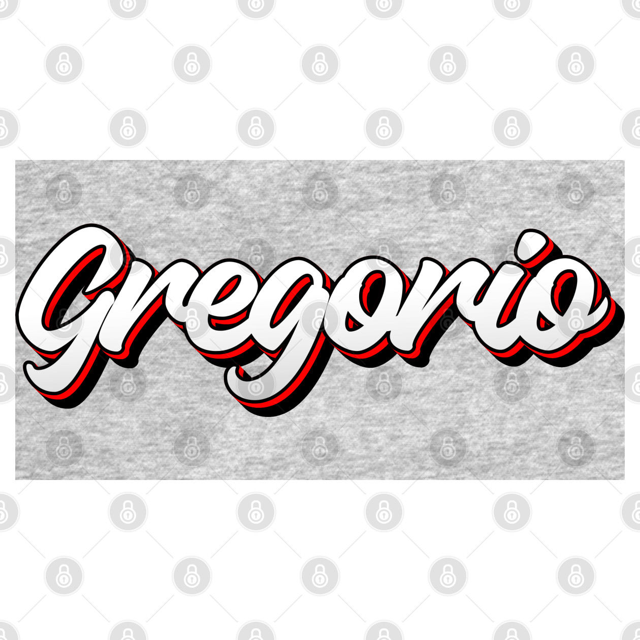 Gregorio name - cool 70s retro font - Gregorio Name Cool 70s Retro Font ...
