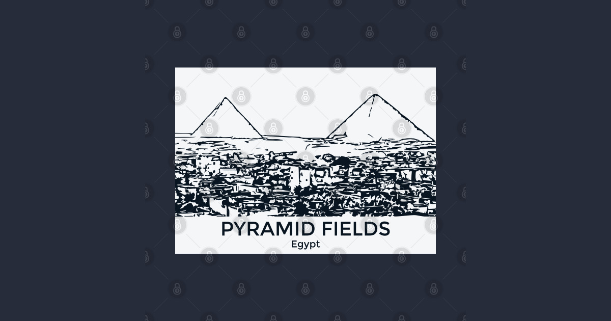 Pyramid Fields - Egypt - Pyramid Fields - T-Shirt | TeePublic