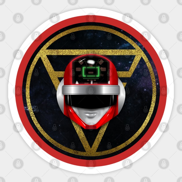 Choudeshi Bioman Red - Super Sentai - Sticker | TeePublic