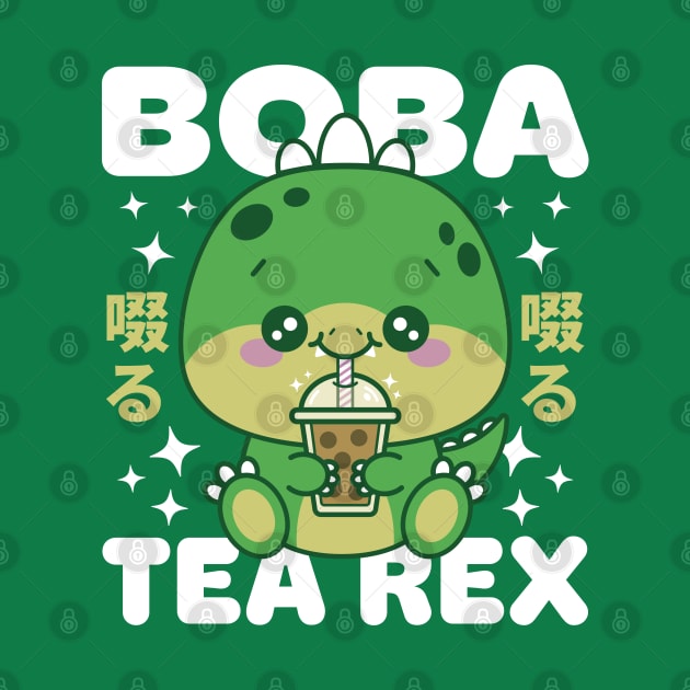 Boba Tea Rex Kawaii Dinosaur - Boba Milk Tea - T-Shirt | TeePublic