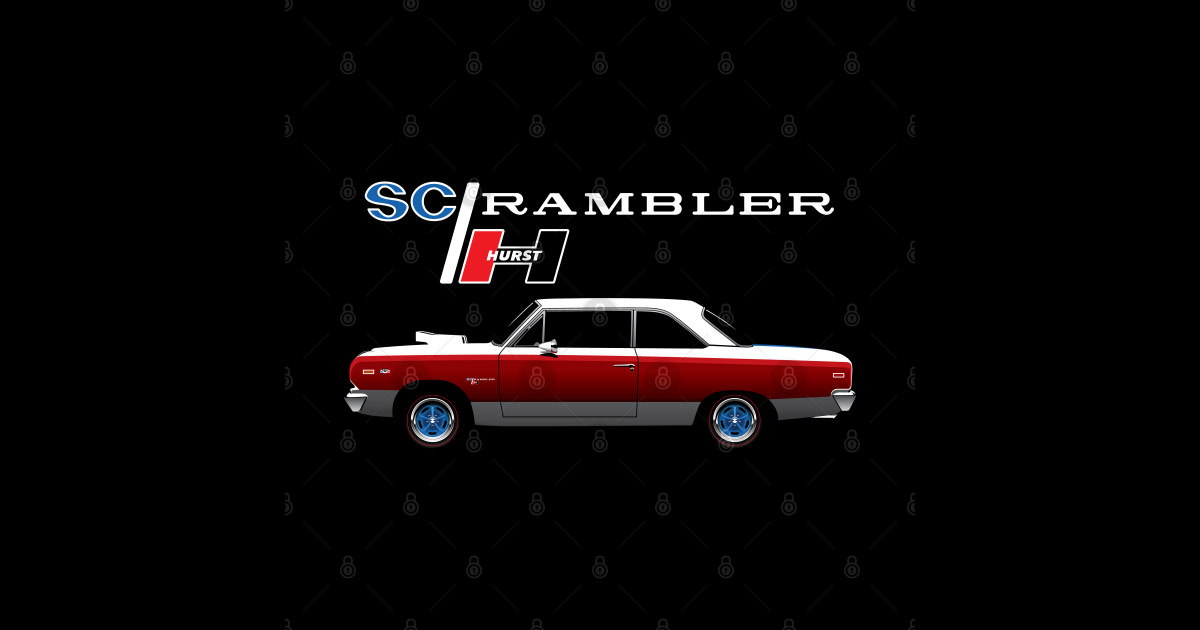 1969 AMC Hurst SC Rambler - Cars - Sticker | TeePublic