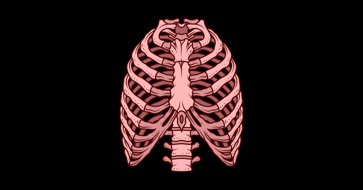 Rib Cage (Red) - Rib Cage - Sticker | TeePublic
