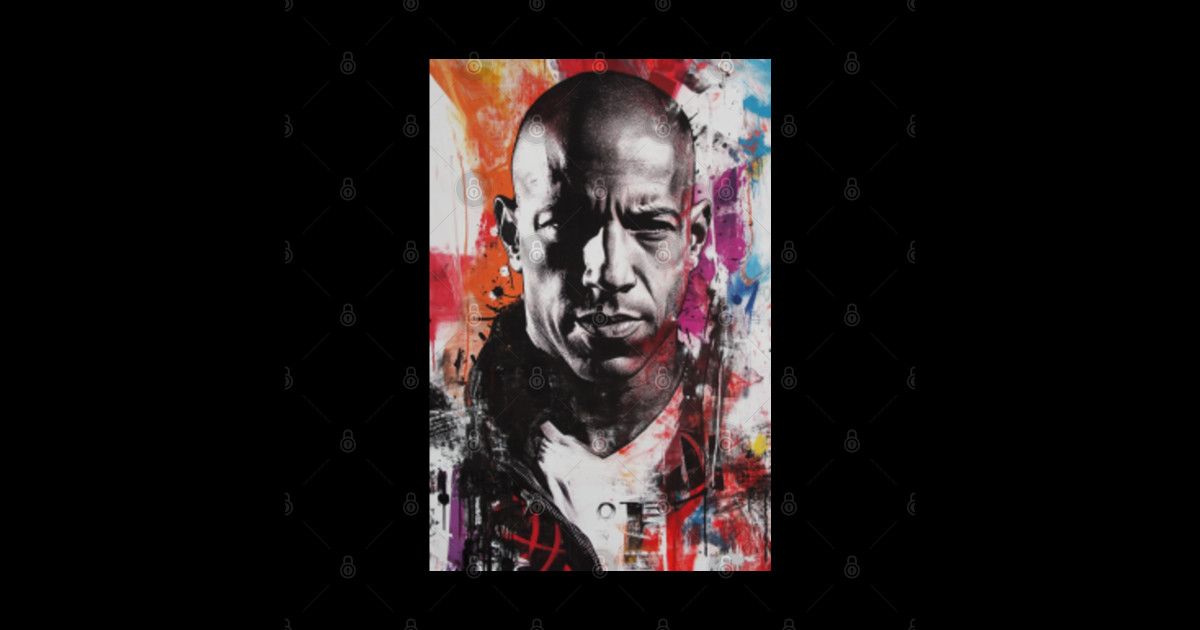 Dominic Toretto: Bold Presence, Dynamic Colors - Vin Diesel - Posters ...