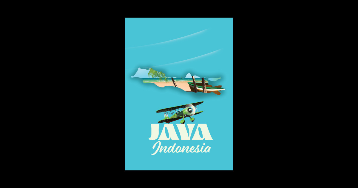 Java indonesia map, - Java Indonesia - Sticker | TeePublic