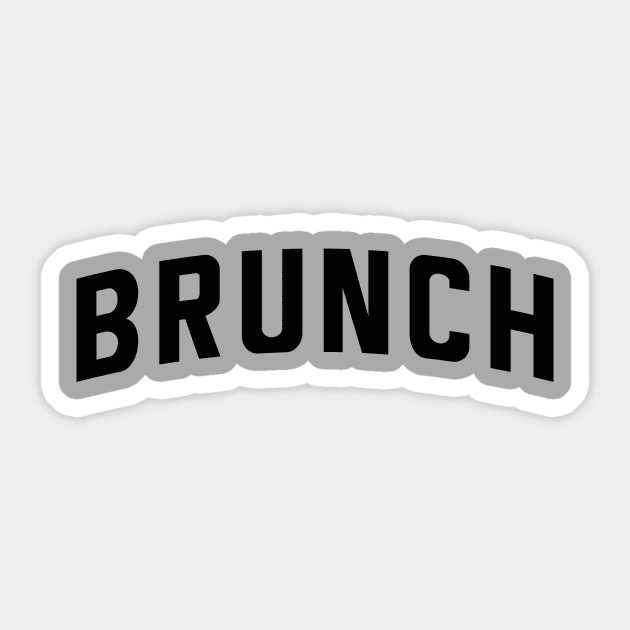 Simple Brunch Design - Brunch - Sticker | TeePublic