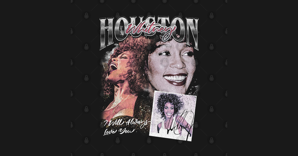 Whitney Houston Bootleg Vintage 90s - Whitney Houston - T-Shirt | TeePublic