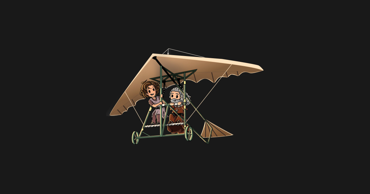 Like a bird!! - Janeway and Da Vinci - Voyager - T-Shirt | TeePublic