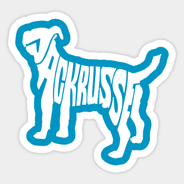 Jack russel white - Jack Russel - Sticker | TeePublic
