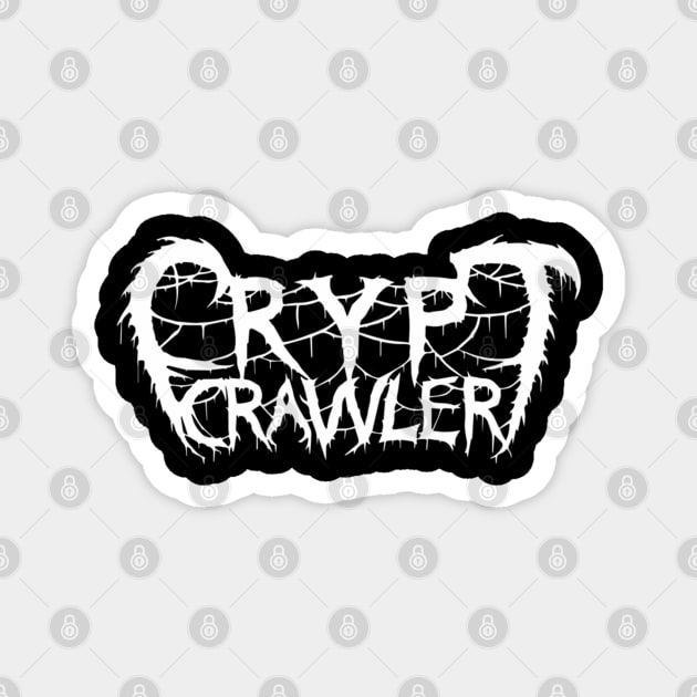 Crypt Crawler – Webbed Old-School Death Metal Horror Logo - Crypt Crawler - Magnet | TeePublic