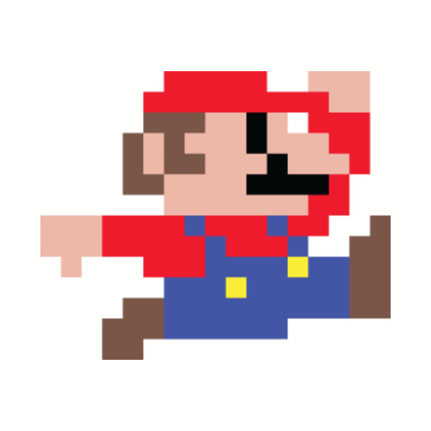 0000007 - 8 Bit Mario Jumping - Mario - Tapestry | TeePublic