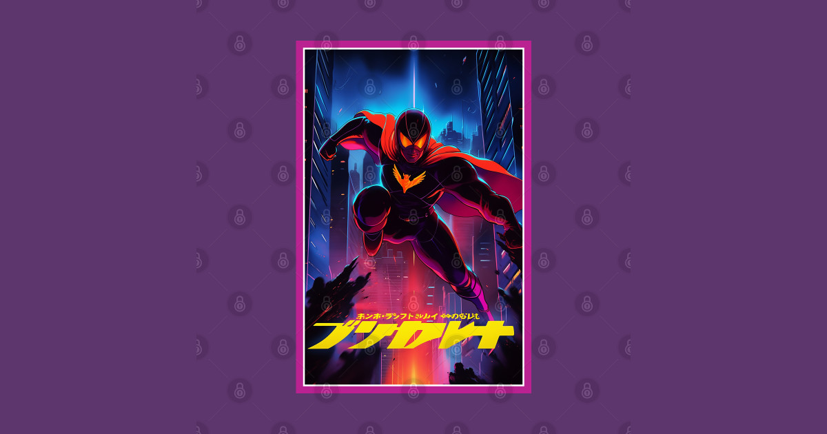 Retro Anime Comic Hero | Anime Origin | Vintage Anime Art - Anime Hero ...