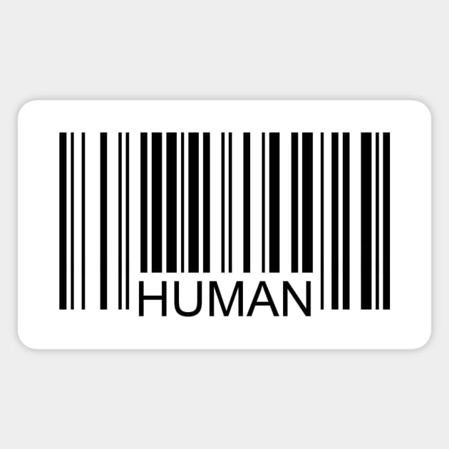 Human Barcode - Human - Sticker | TeePublic