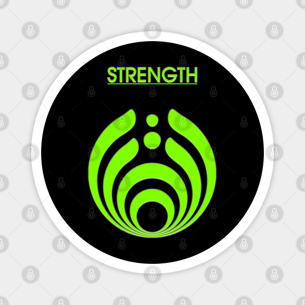 Strength Symbol - Ancient Greek - Strength Symbol - Magnet | TeePublic
