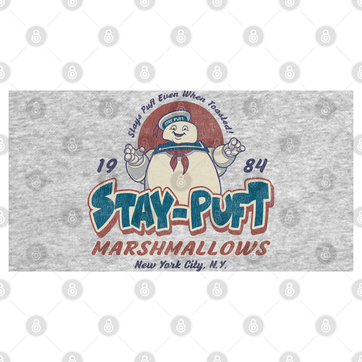 Stay Puft Label Lts Worn - 80s Movies - T-Shirt | TeePublic