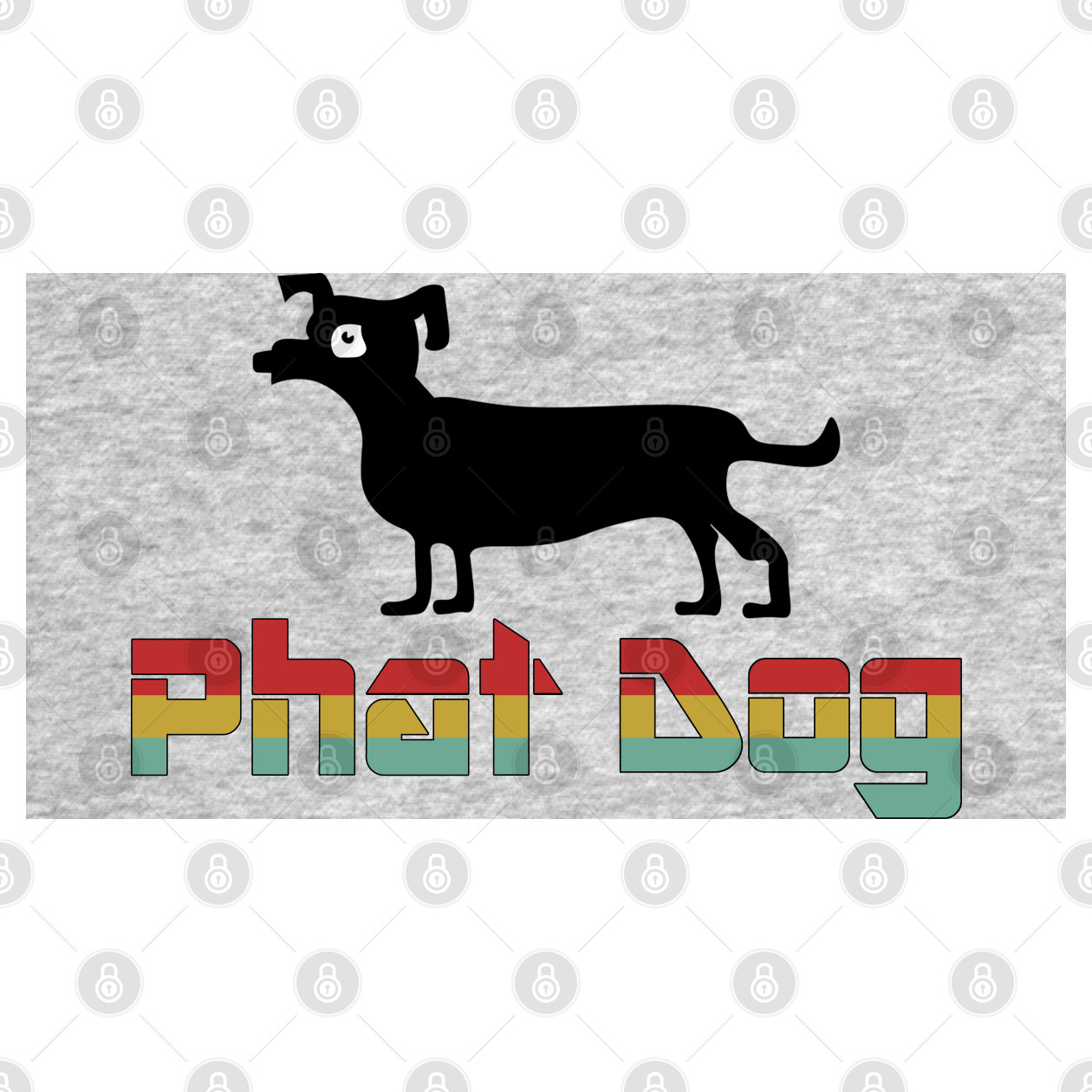 Phat Dog Retro Logo - Phat Dog Logo - T-Shirt | TeePublic