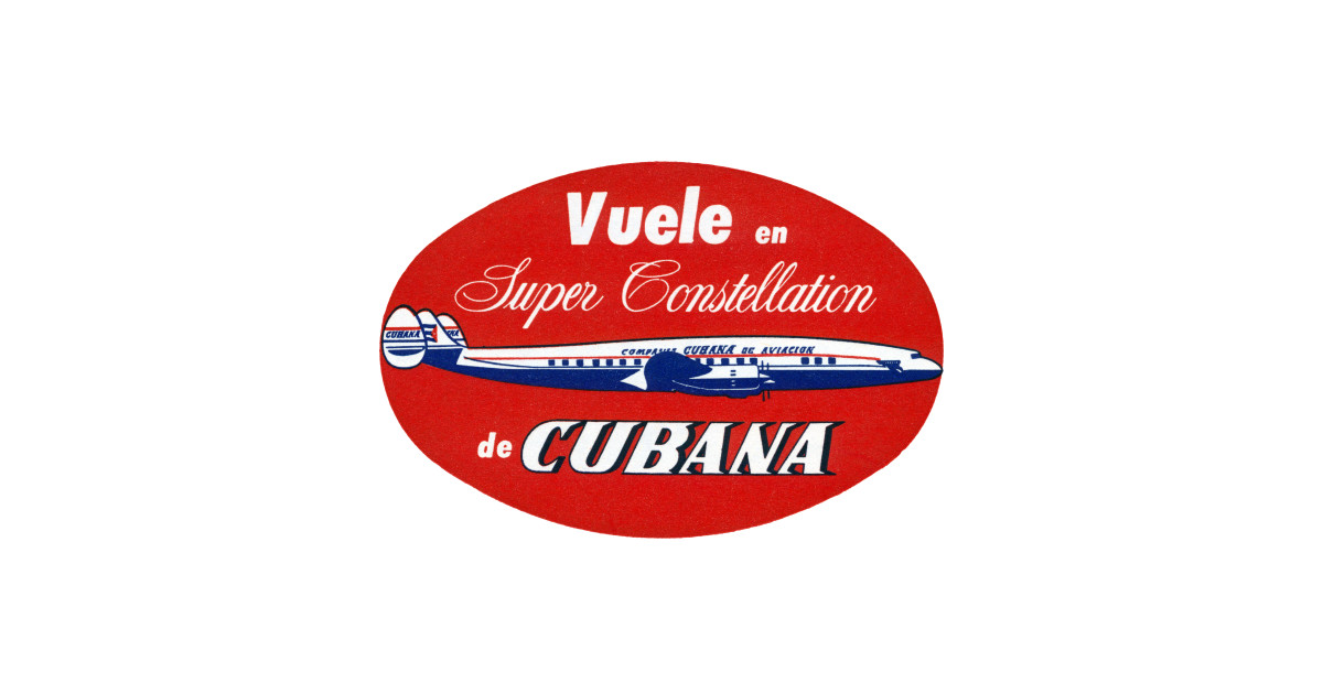 1950s Cubana Airlines - Aviation Enthusiast - T-Shirt | TeePublic