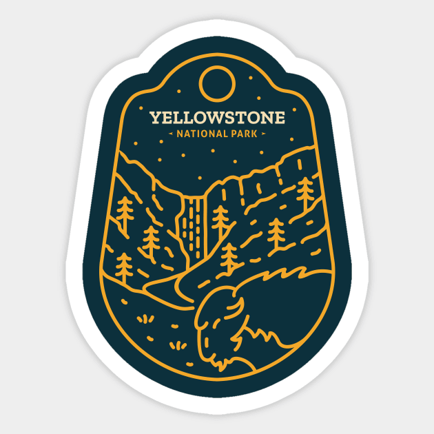 Yellowstone National Park - Yellowstone - Sticker | TeePublic