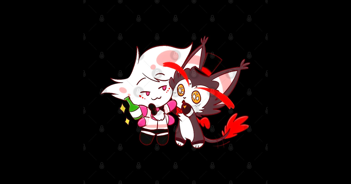 Cute Angel Dust - Huskerdust - Sticker | TeePublic