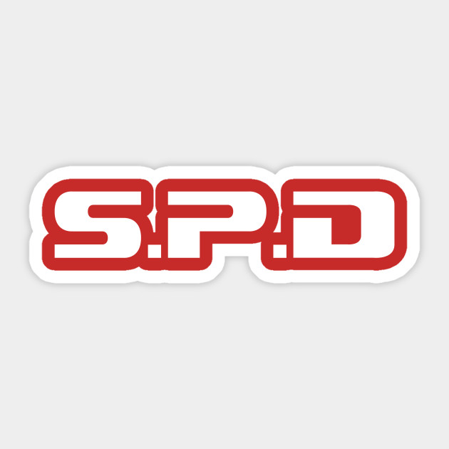 SPD Emergency! - Power Rangers - Sticker | TeePublic