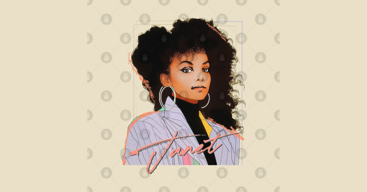 Janet / 80s Aesthetic Original Fan Design - Janet Jackson - T-Shirt ...