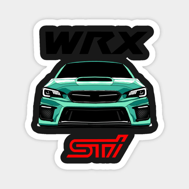 WRX sti illustration vector art - Wrx - Magnet | TeePublic