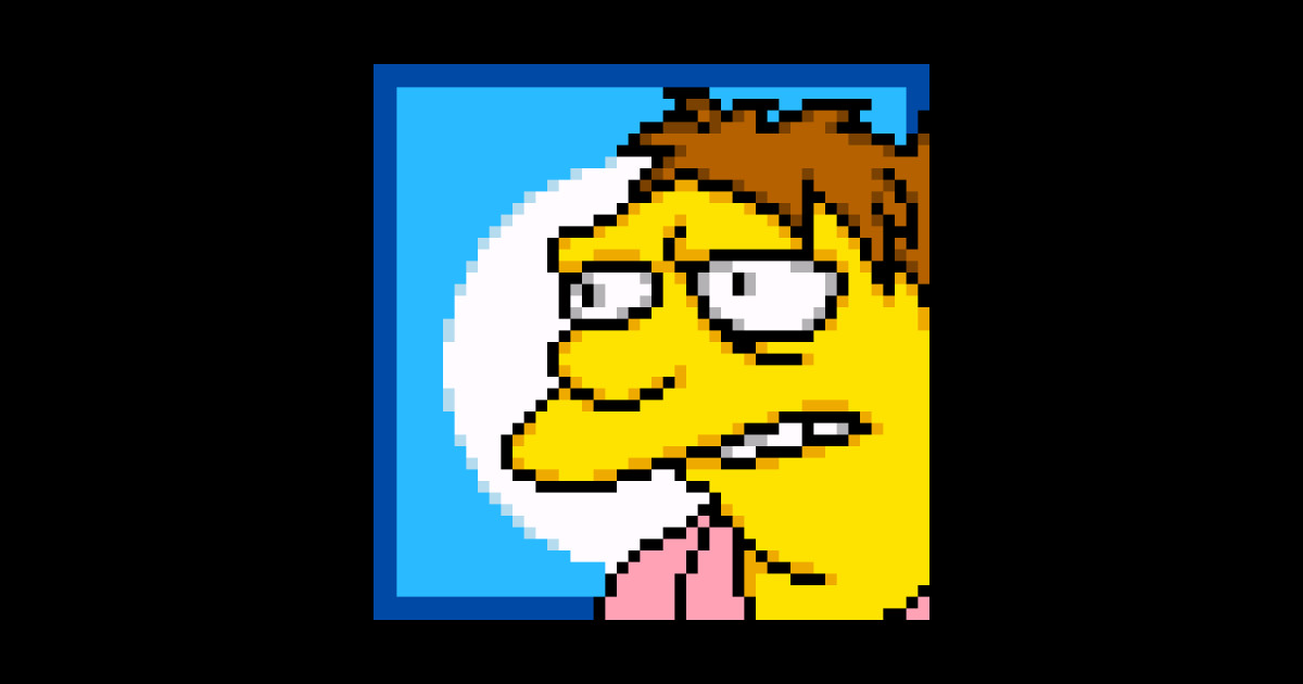 Barney Sprite - Simpsons - Sticker | TeePublic