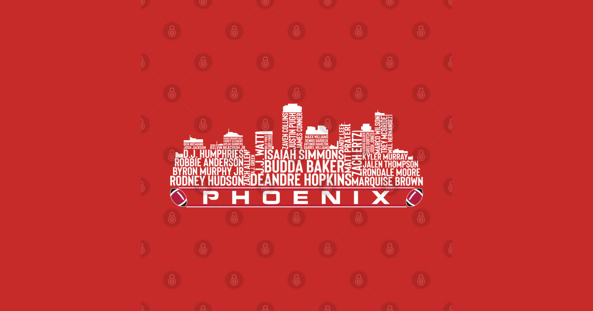 Arizona Football Team 23 Player Roster, Phoenix City Skyline - Arizona ...
