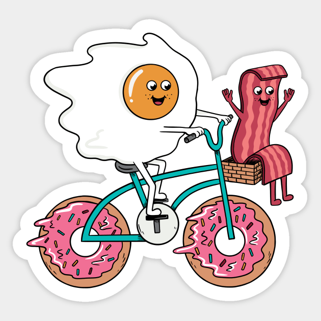 Break-fast - Funny - Sticker | TeePublic