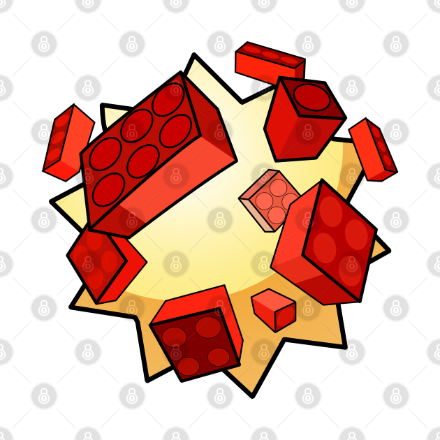 Exploding Bricks - Exploding Bricks - T-Shirt | TeePublic