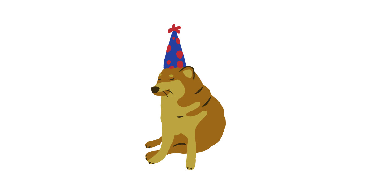 Birthday Cheems - Shibainu - T-Shirt | TeePublic