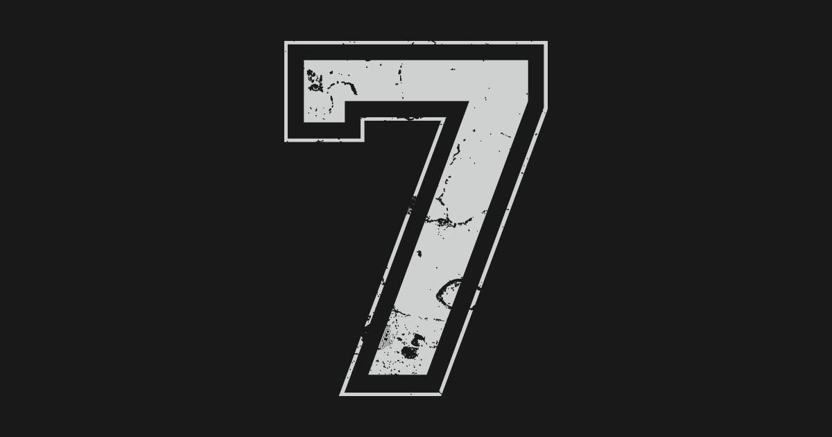 Number 7 Seven Gray Jersey Sports Athletic Player - Jersey Number 7 ...