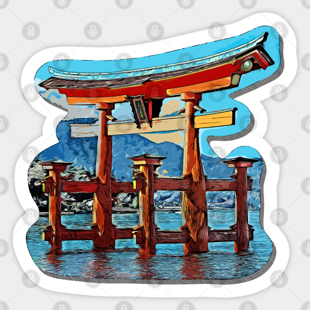 Torii Traditional Japanese Gate - Torii - Sticker | TeePublic
