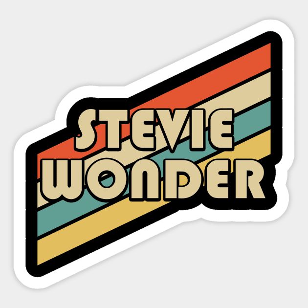 Vintage 80s Stevie Wonder - Stevie Wonder - Sticker | TeePublic
