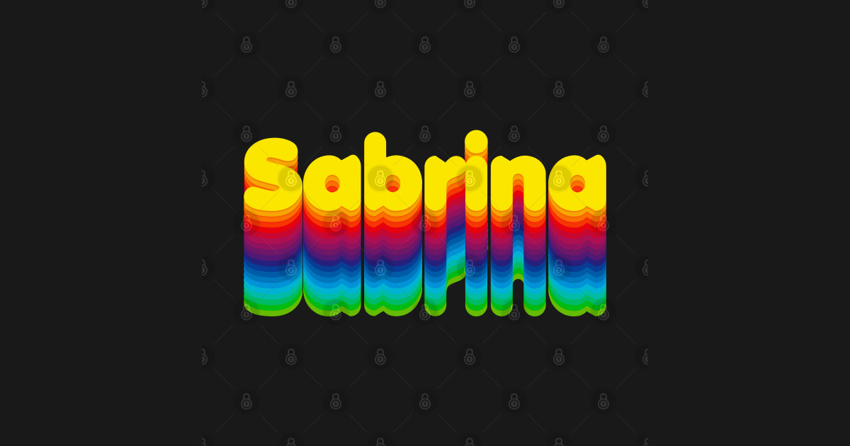 Rainbow Sabrina Name Label - Rainbow Sabrina Name Label - T-Shirt ...