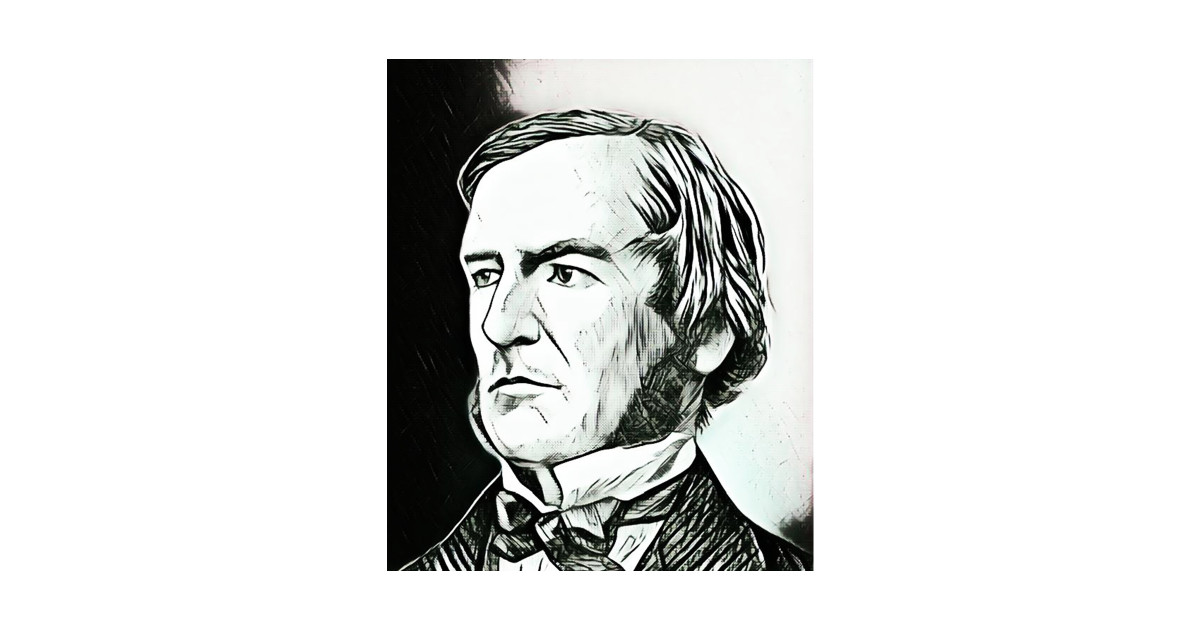 George Boole Black And White Portrait | George Boole Artwork 2 - George ...