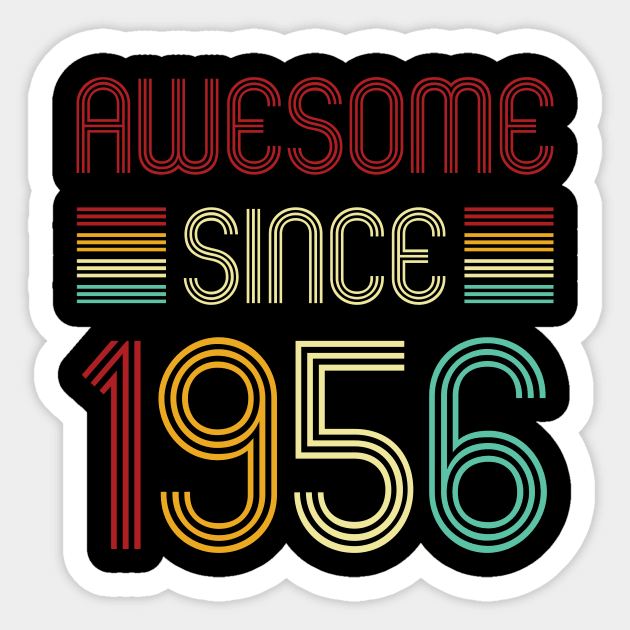 Vintage Awesome Since 1956 - Vintage Awesome Since 1956 - Sticker ...
