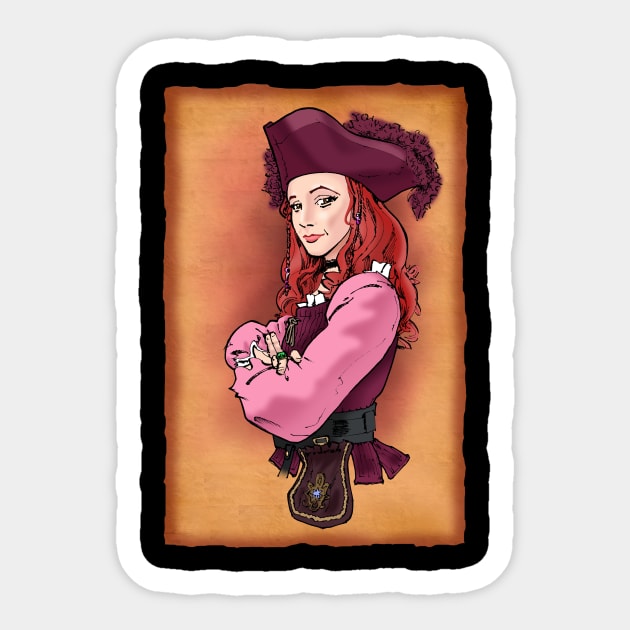 Pirate Redd Poster - Pirates Of The Caribbean - Sticker | TeePublic