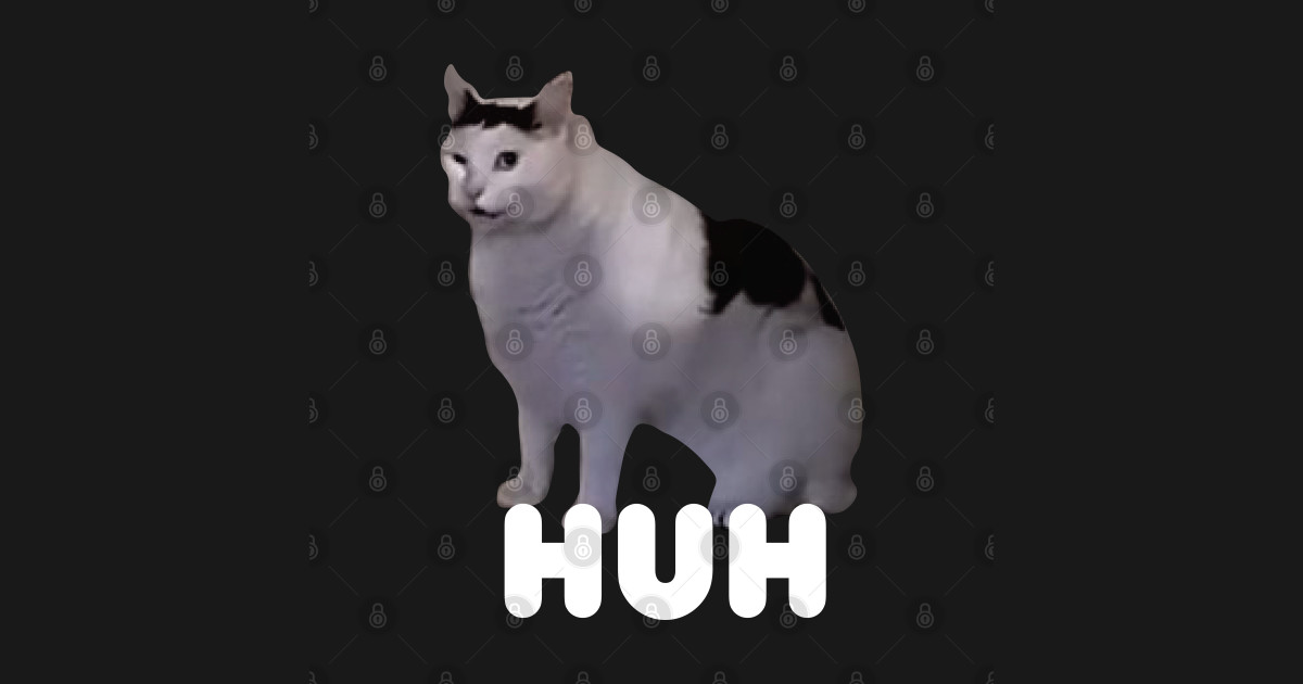 Huh Cat Meme - Huh Cat Meme - T-Shirt | TeePublic