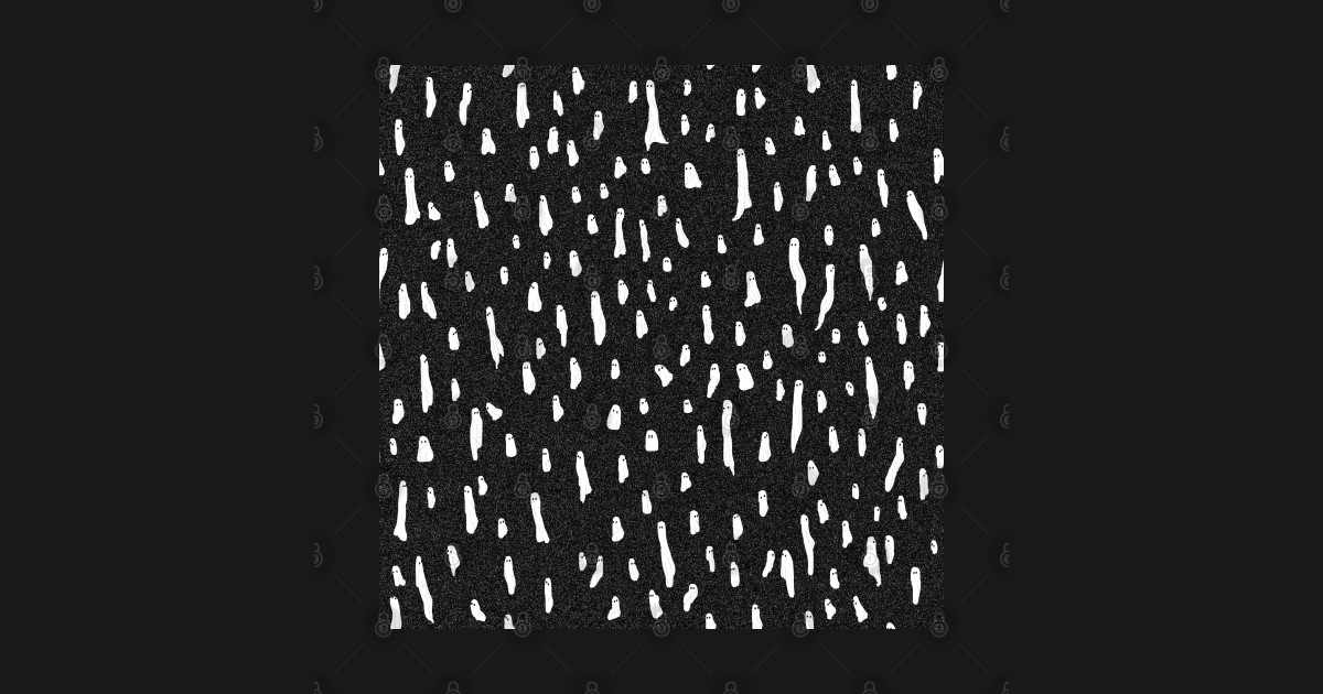 Static Ghosts Pattern - Ghost - T-Shirt | TeePublic