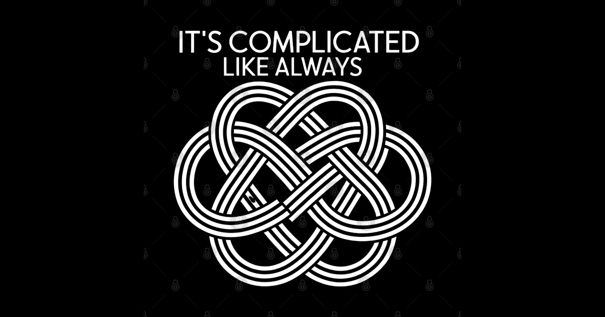 It's complicated like always - Mathematics - Sticker | TeePublic