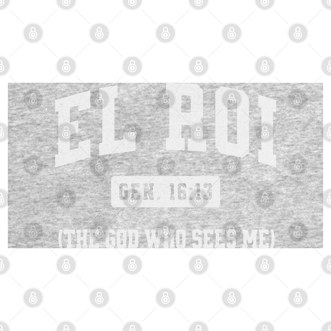 El Roi (The God Who Sees Me) Scripture Typography - Name Of God - T ...