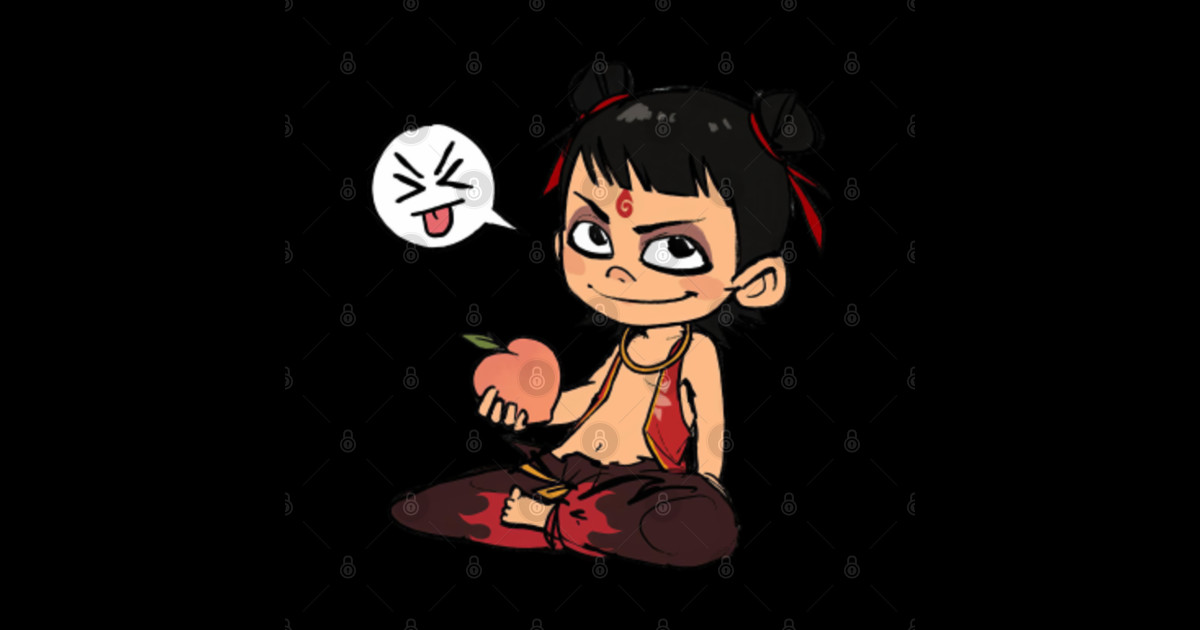 Ne Zha 15 The Demon Boy Descended to Earth - Ne Zha - Sticker | TeePublic