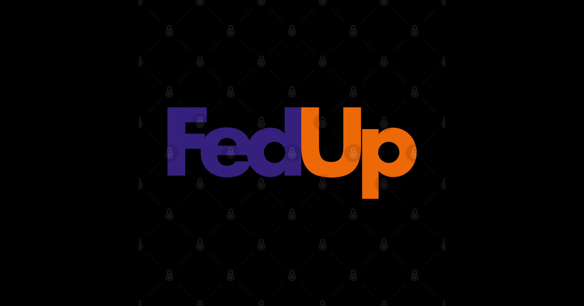 FedUp – Funny FedEx Parody Logo Design - Fedex Parody - Sticker | TeePublic