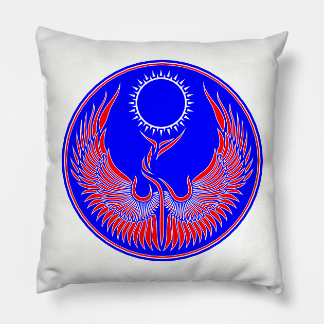 Defiant Phoenix Symbol - Phoenix - Pillow | TeePublic