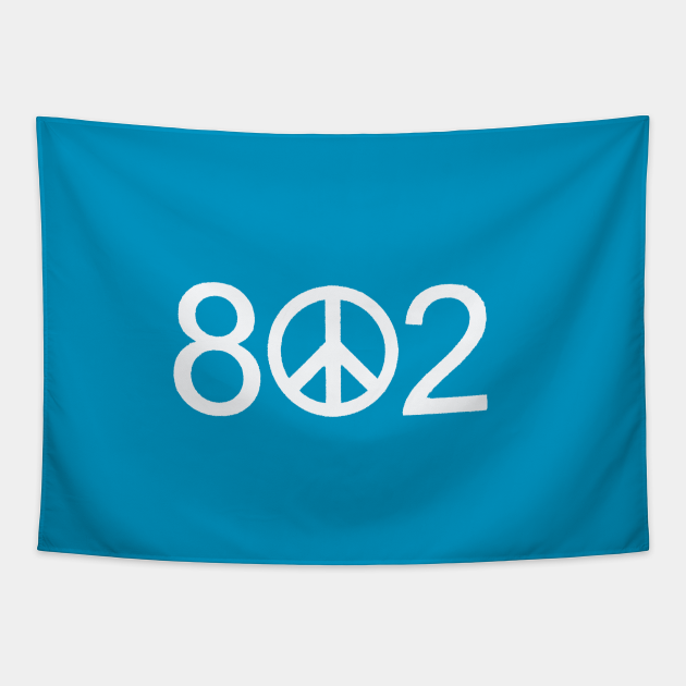 802 Vermont Peace Area Code White Lettering - 802 Vermont Area Code ...